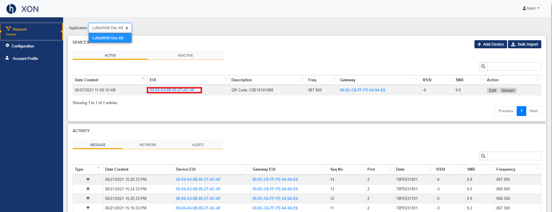 How to access device keys – LoRaWAN | Digi International